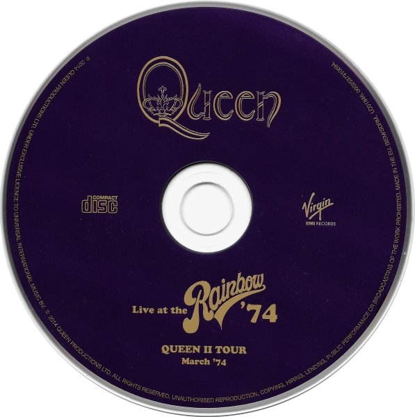 Queen Live At The Rainbow 74 : CD1 | CD Covers | Cover Century | Over 1 ...